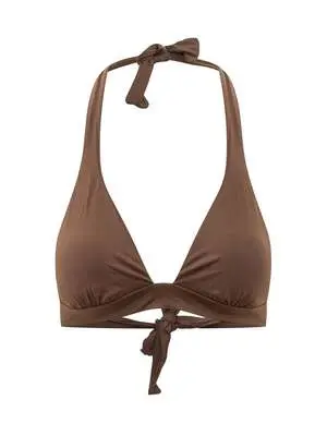 Sundek Triangle Bikini Top - Coffee