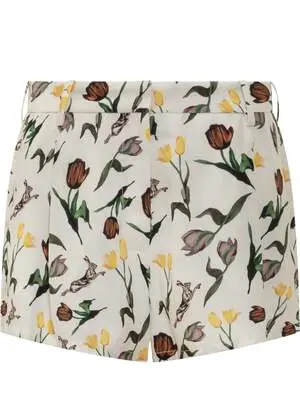 Marni Floral Printed Mini Shorts - Multicolore