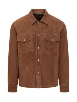 GIOCASTA Lined Suede Jacket