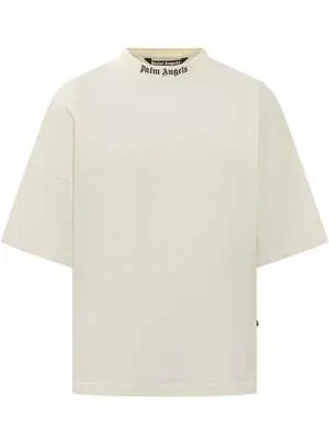 Palm Angels Classic Logo Over T-shirt - Off White-black