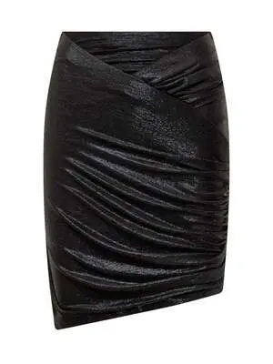 IRO PARIS Lurex Mini Skirt - Black Lurex