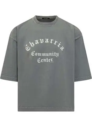 WILLY CHAVARRIA Willy Chavarrria Stampaint Frontale T-shirt - Concrete