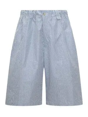 WILLY CHAVARRIA Striped Bermuda Shorts - Sail Blue Stripe