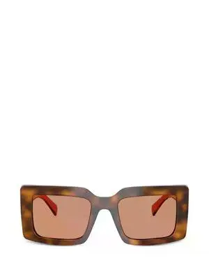 Prada Rectangle-frame Sunglasses - Brown