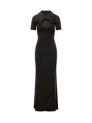 MARINE SERRE Moon Hole Long Dress