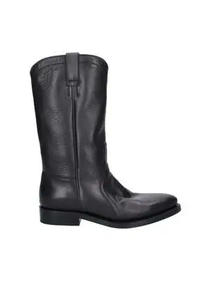 JIL SANDER Tall Leather Boots - Black