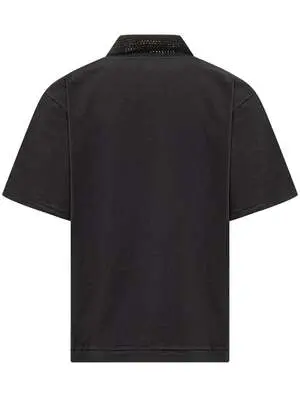 ATOMO FACTORY Mini Polo Shirt With Pocket And Decorative Insert - Blu