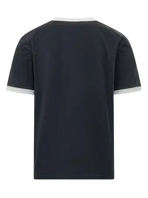Drole De Monsieur Slogan Tee Perfect For Fall - Navy