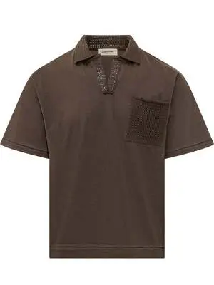 ATOMO FACTORY Mini Polo With Pocket And Perforated Insert