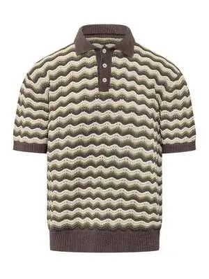 ATOMO FACTORY Luxurious Mini Polo With Classic Collar And Buttons - 704