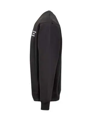 Drole De Monsieur Stylish Sweatshirt With Embroidered Details - Black