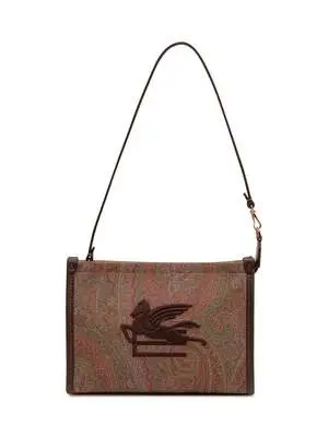 Etro Leather Shoulder Bag - Marrone