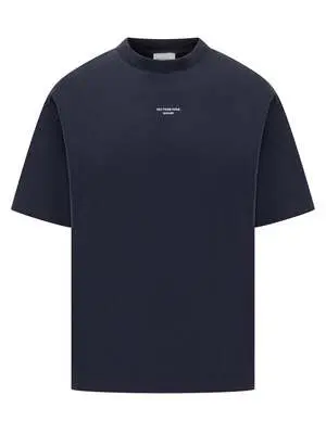 Drole De Monsieur Minimal Logo T-shirt - Navy