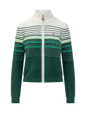 Casablanca Mini Zip-up Cardigan