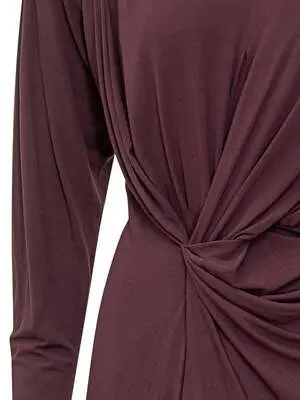 IRO PARIS Draped Mini Suit Dress With V-neck - Fig