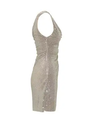 SELF-PORTRAIT Glamorous Rhinestone Mini Dress