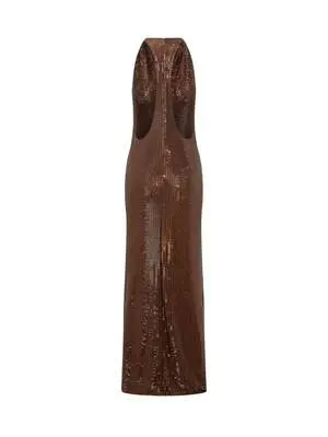 SELF-PORTRAIT Racer Back Maxi Dress