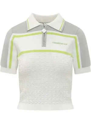 Casablanca Tennis Polo Shirt - Bianco