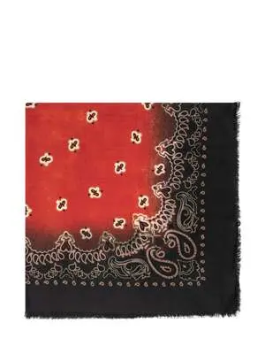 Destin Jil Hand Quadra 140 Wool Scarf - Bosco/terra