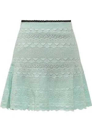 SELF-PORTRAIT Pointelle Mini Skirt