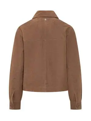 DUNO Short Mini Jacket With Pocket Detail And Button Accents