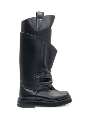 Attico Asymmetrical High Heeled Boots