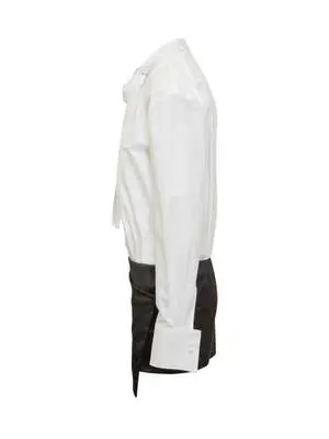 Attico Layered Mini Suit With Bow Detail
