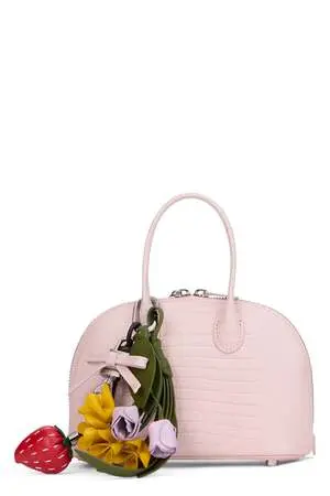 SELF-PORTRAIT Lizard Toast Mini Handbag