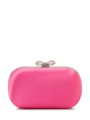 SELF-PORTRAIT Satin Clutch Handbag