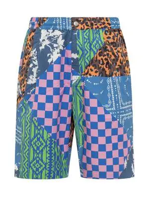 MARCELO BURLON COUNTY OF MILAN Mini Shorts - Blue Multi