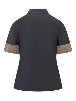 Herno Short Sleeve Polo With Classic Collar