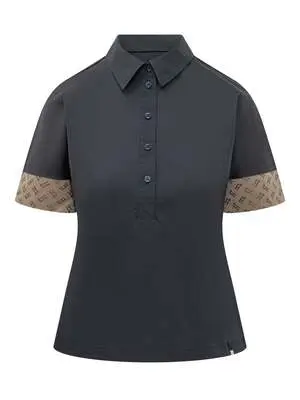 Herno Short Sleeve Polo - Blu Navy