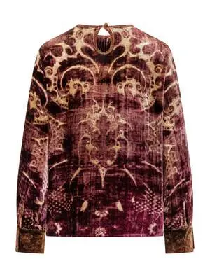 PIERRE-LOUIS MASCIA Elegant Velvet Blouse