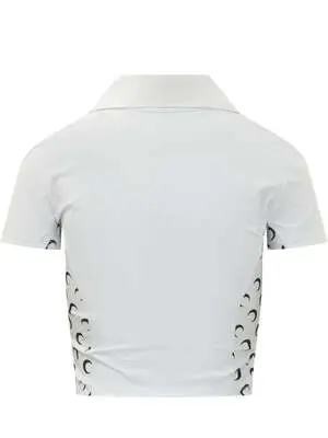 MARINE SERRE Tennis Ss Polo Top
