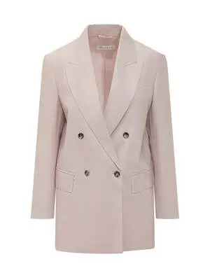 Max Mara Max Mara Double-Breasted Blazer Rosa