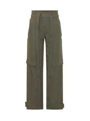 DARKPARK Adriana Linen-blend Cargo Pants