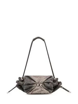 DIESEL® Scrunch-detail Shoulder Bag - Nero