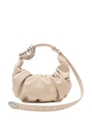 DIESEL® Diesel Grab-D Small Hobo Shoulder Handbag Bianco