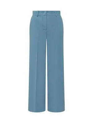 Max Mara MAX MARA High-Waist Wool Trousers Sky