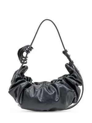 DIESEL® Draped Logo Metallic Shoulder Bag