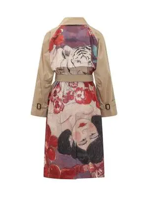 WEEKEND SIGNATURE MAX MARA Signature Trench Coat With Belt And Revers - Pannello
