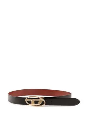 DIESEL® Sleek 1dr Belt With Pthecca Logo - Nero