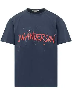 JW Anderson Classic T-shirt Circuther - Navy