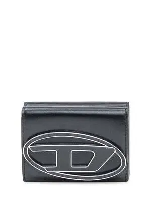 DIESEL® Genuine Leather Card Wallet - Black