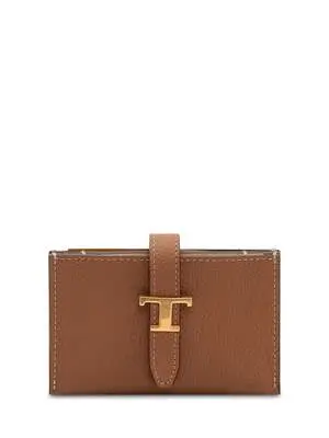 TOD`S Tim Accordion Wallet - Marrone Chiaro