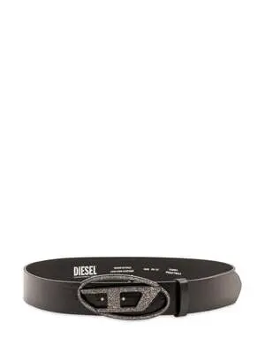 DIESEL® Logo Buckle Belt - Nero