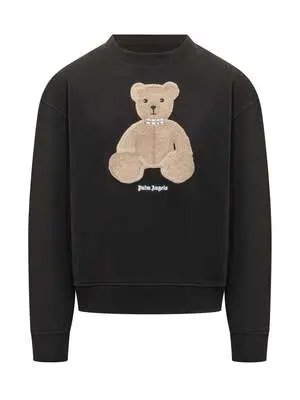 Palm Angels Iconic Design Mini Comfort Sweatshirt - Black Brown