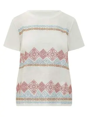 Max Mara Geometric Embroidered T-shirt