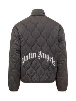 Palm Angels Curved Logo Down Jacket