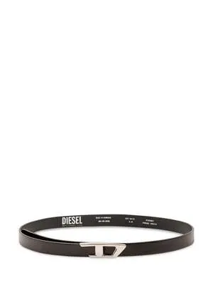 DIESEL® Sleek Logo Belt - Nero